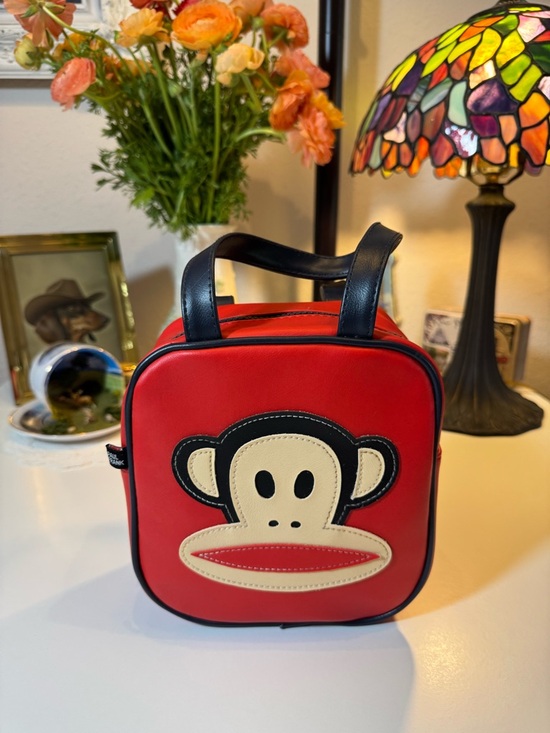 Paul Frank | Bags | Paul Frank Red And Black Julius Monkey Square Mini ...